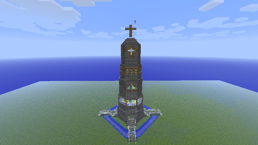 Hanging tower gardens of Azcraftia Minecraft Map