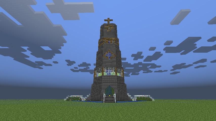 Hanging tower gardens of Azcraftia Minecraft Map