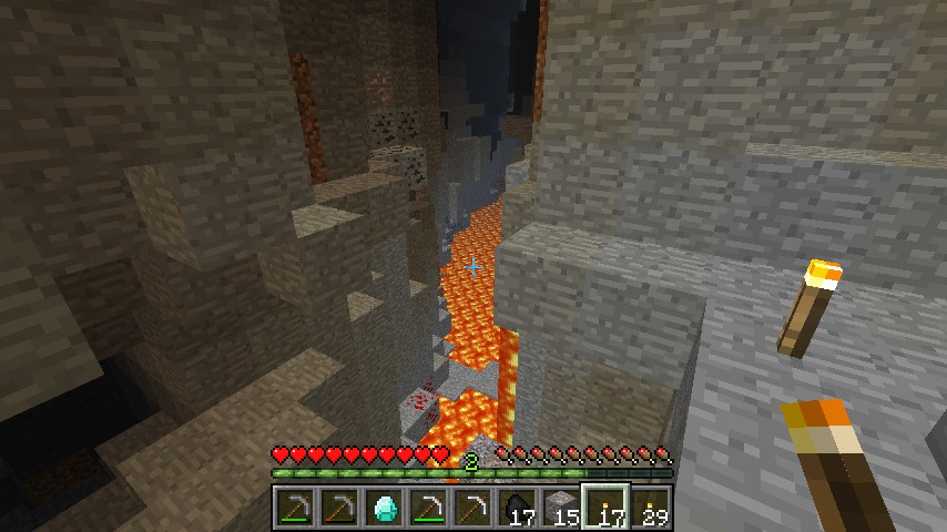 Minecraft 1.2.5 Seed with a Underdround Cavern with Diamonds! Minecraft Map