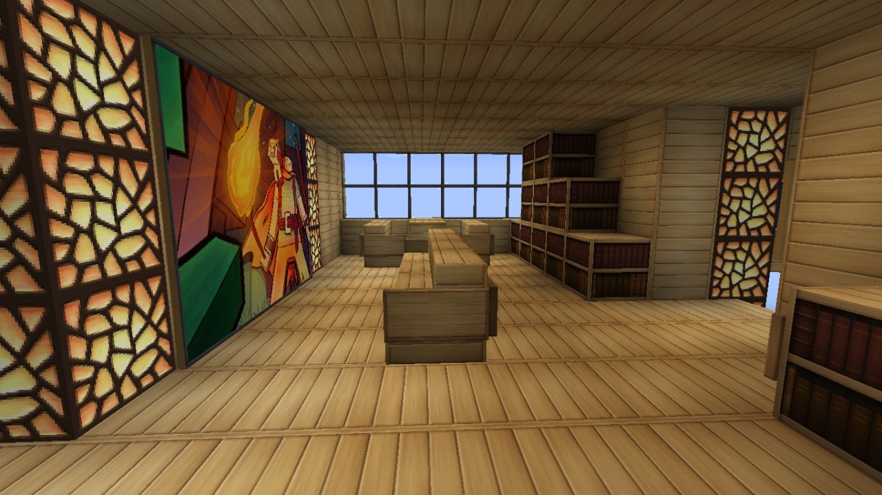 flying house above the water Minecraft Map