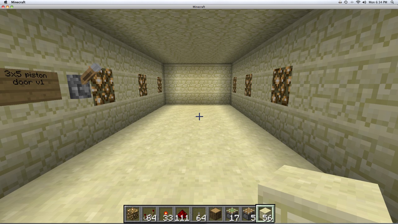 3x5 piston door Minecraft Map
