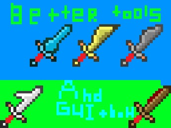 better tools and GUI (1.2.5) + bow Minecraft Texture Pack