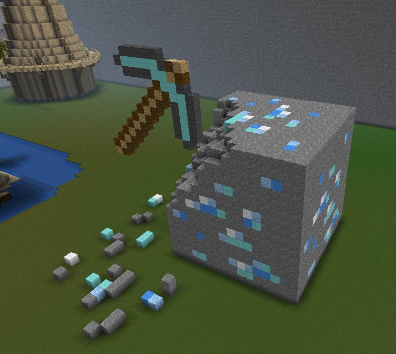Diamond ore. Minecraft Map