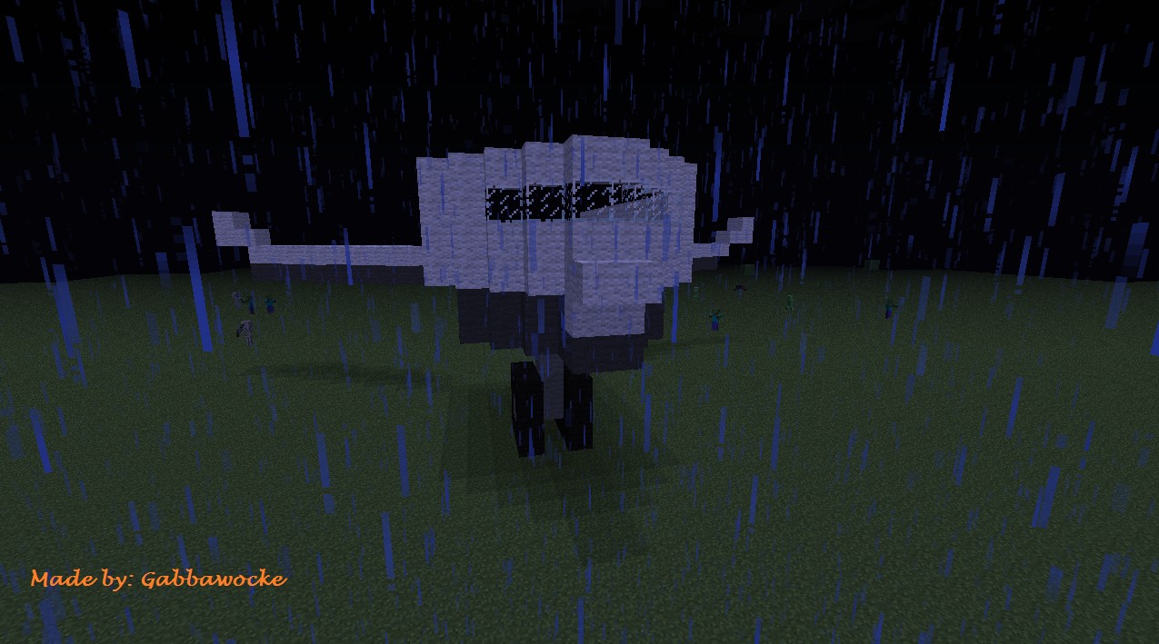 Airplane Wool Art Minecraft Map