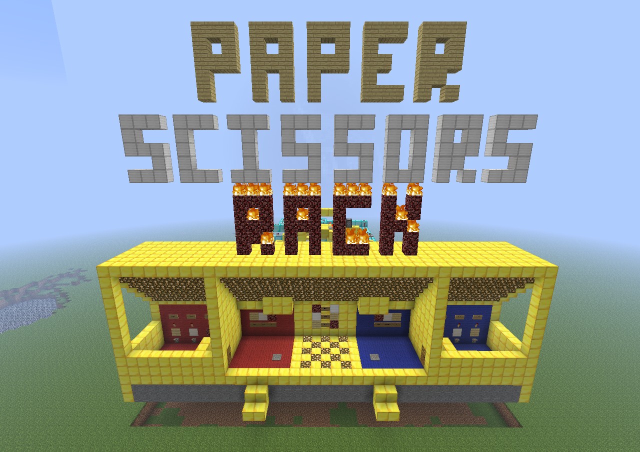 Paper Scissors Rack Minecraft Map