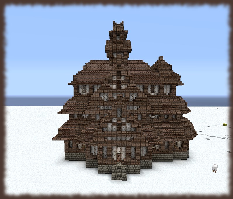 Fantasy / Medieval Norwegian Stave Church Minecraft Map