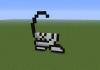 Dry Bones Pixel Art Minecraft Map