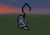 Dry Bones Pixel Art Minecraft Map
