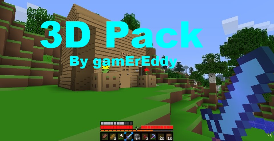 3D Pack Finished Minecraft Texture Pack