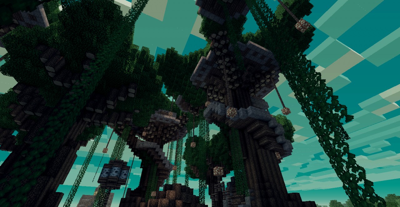 TaintCraft - Elven Home-tree (Middle-class) Minecraft Map