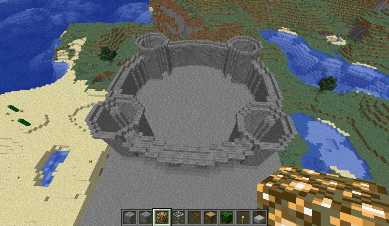 A Castle with a Lighting System Minecraft Map