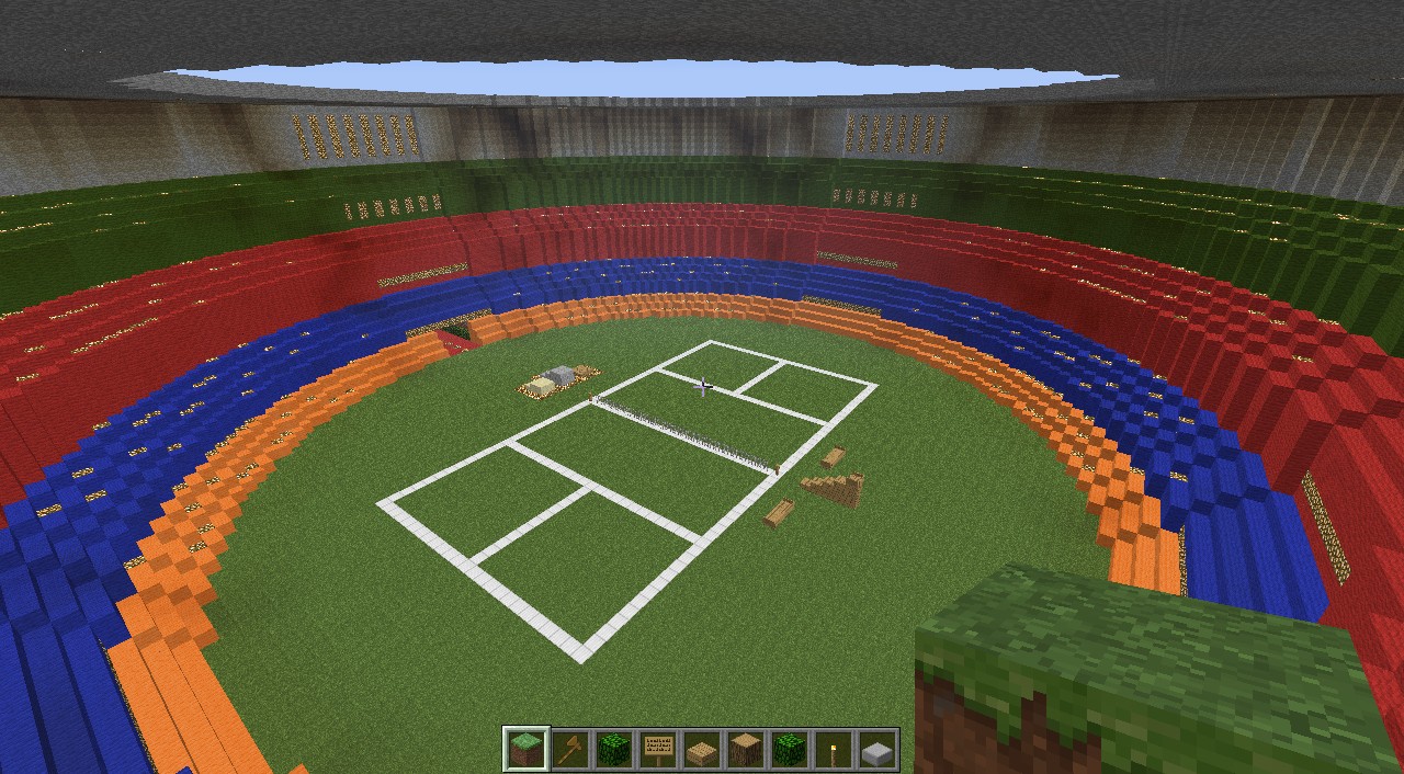 Large Tennis stadium Minecraft Map