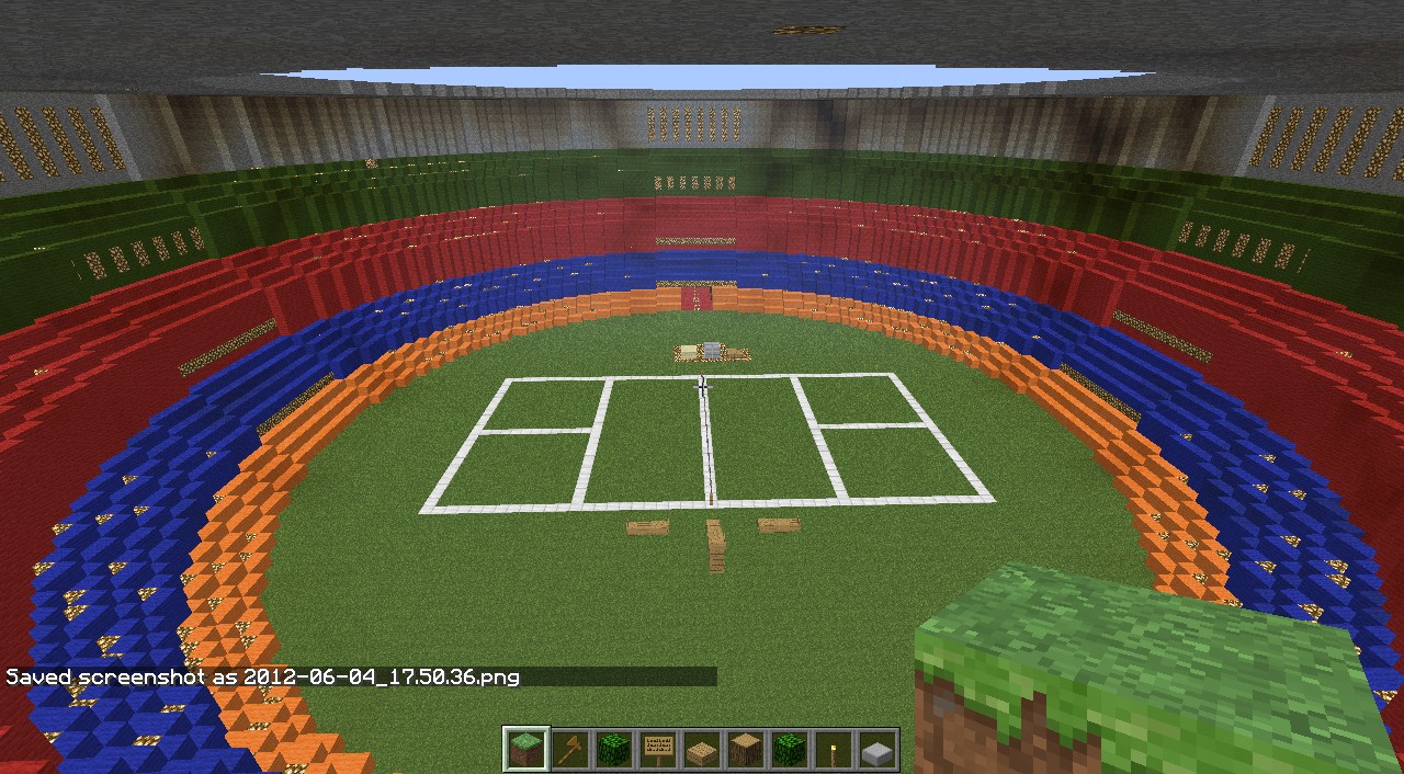 Large Tennis stadium Minecraft Map
