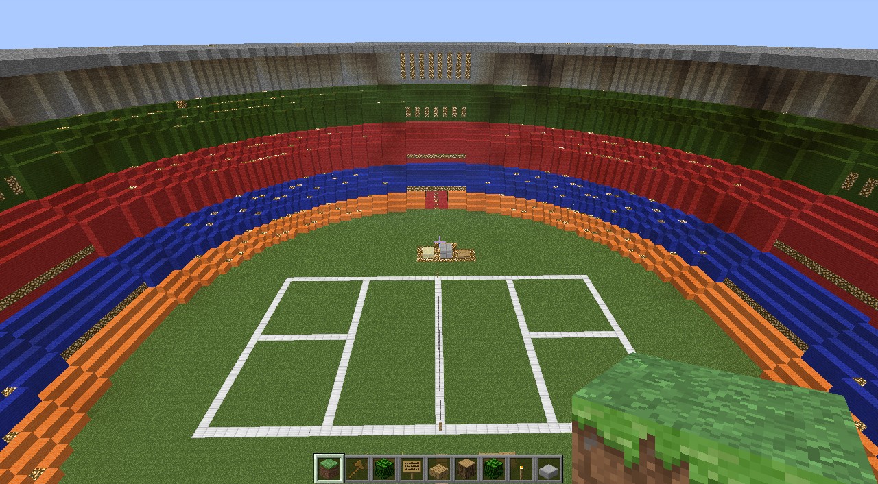 Large Tennis stadium Minecraft Map