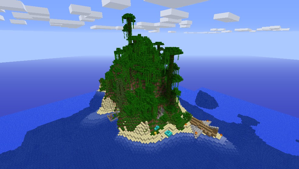 Jungle island survival Minecraft Map