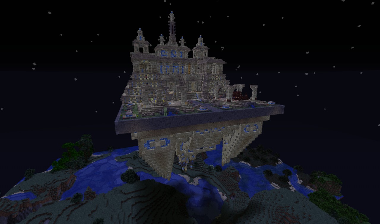 Floating Aztec Temple (medium) Minecraft Map
