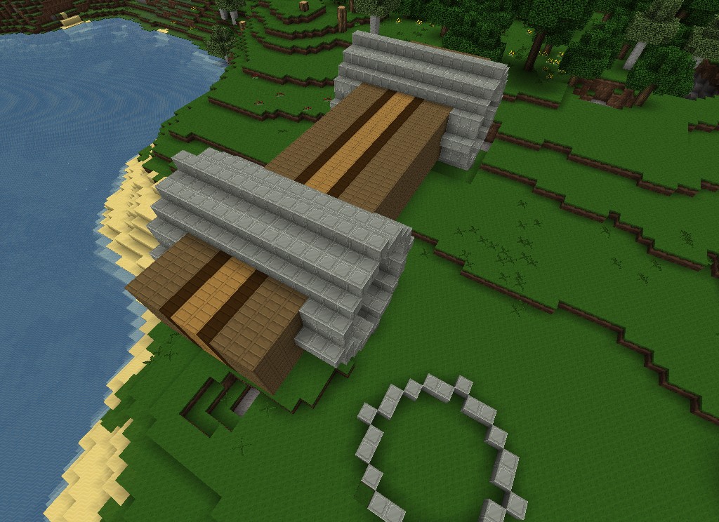 Giant Train track Minecraft Map