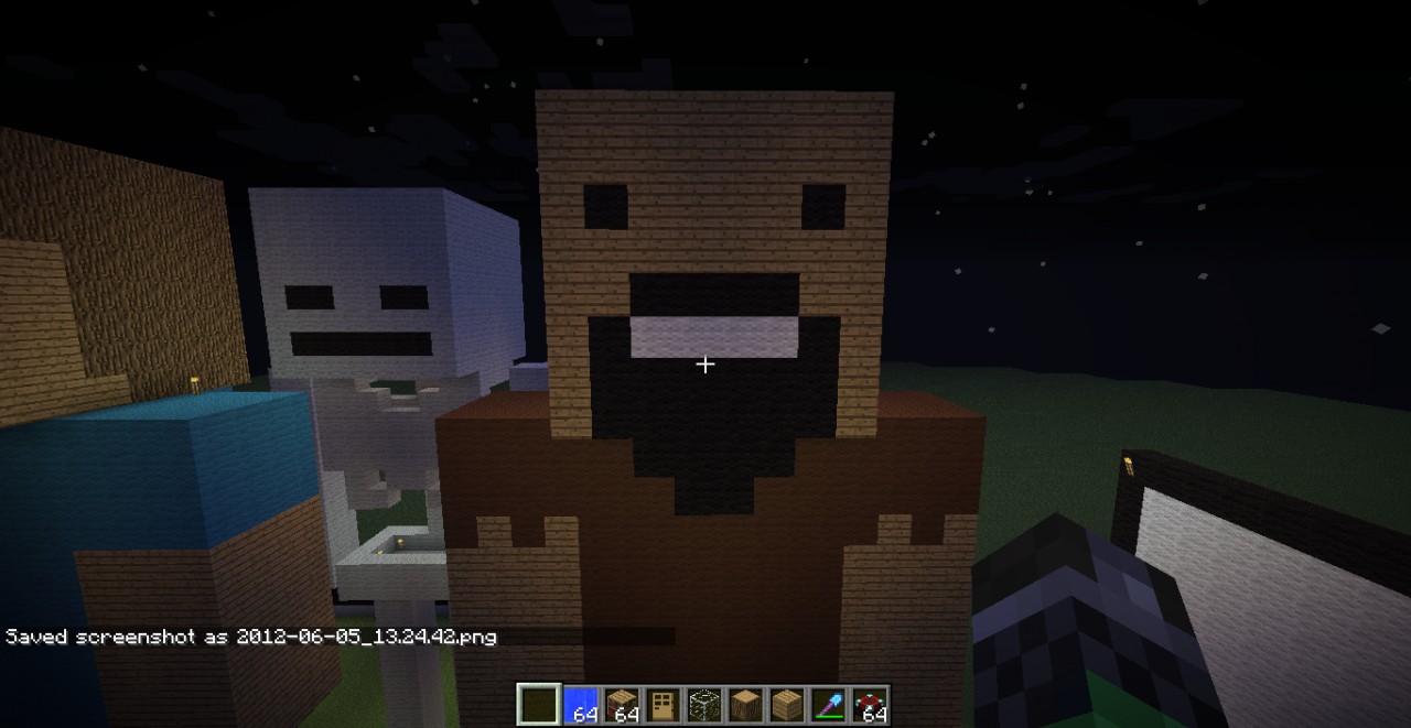 my collection of statues (so far) Minecraft Map