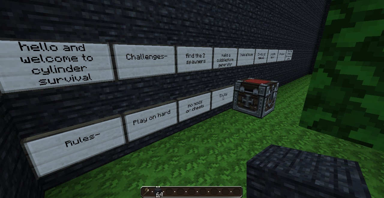 Cylinder survival Minecraft Map