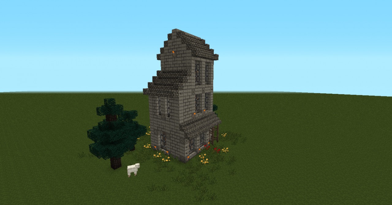 Prussian 3 story house Minecraft Map