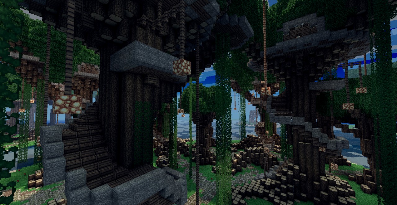 TaintCraft - Elven Home-tree (Middle-class) Minecraft Map
