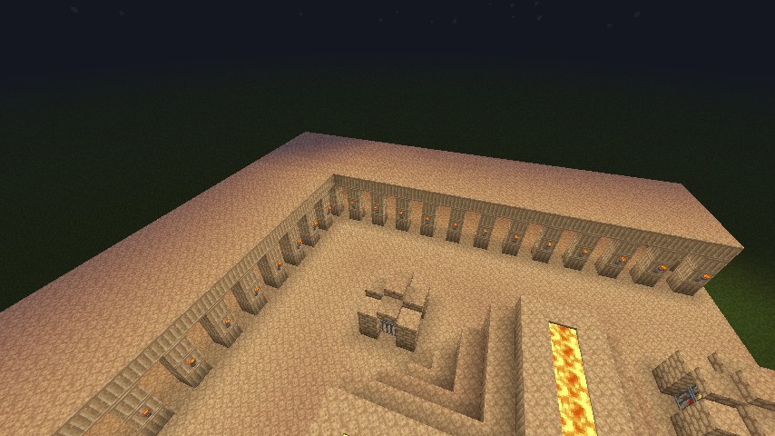 small sandstone town Minecraft Map