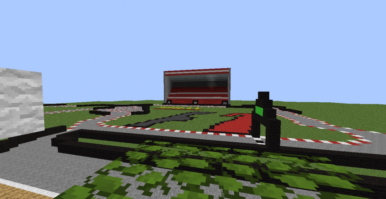 f1 racetrack Minecraft Map