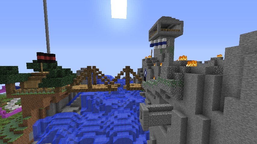 Squadhob's Castle Bashers v2 Redstone Game Minecraft Map