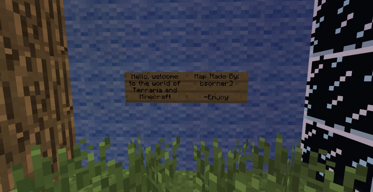 Minecraft and Terraria...Combined Minecraft Map