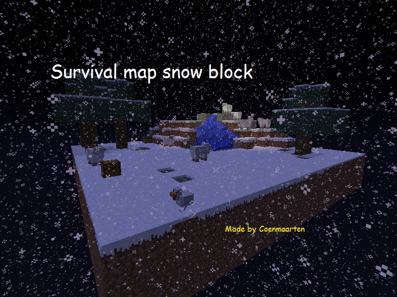 survival map snow block. Minecraft Map