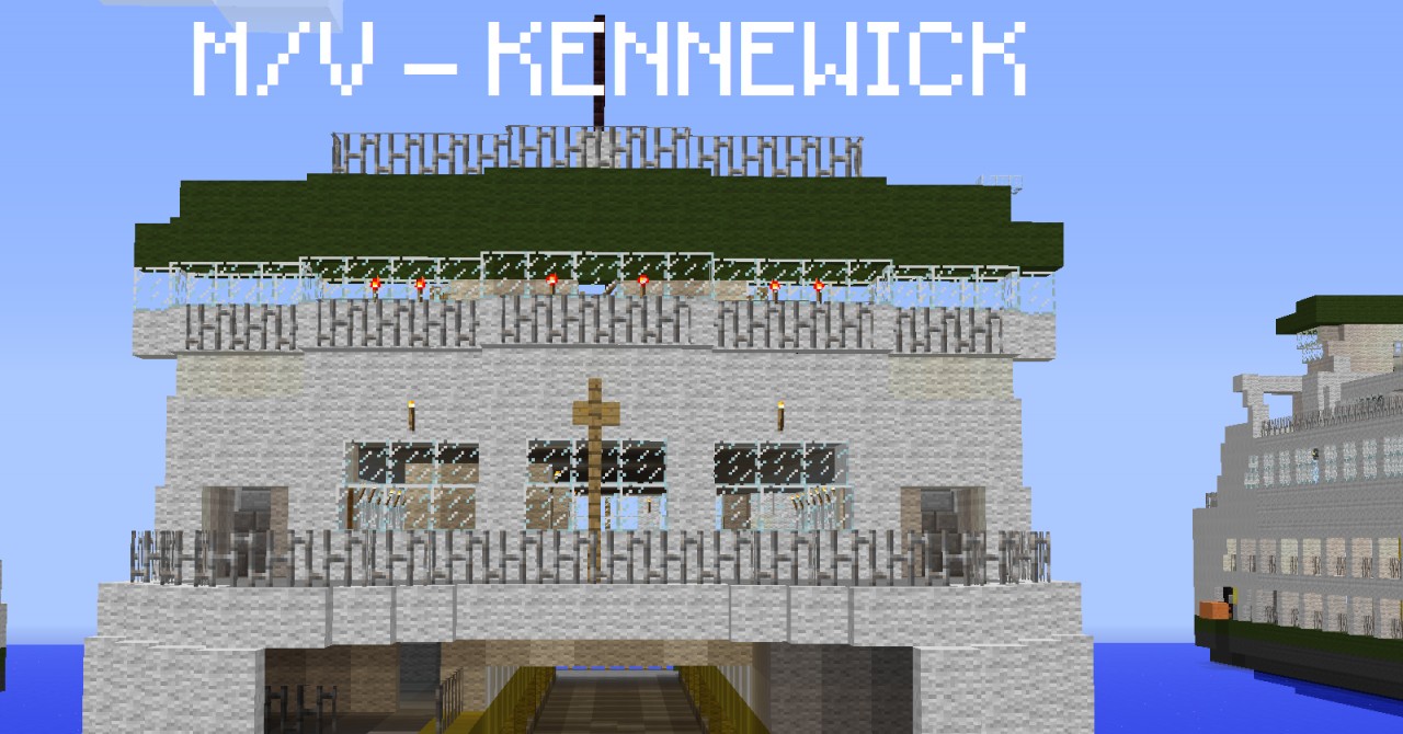 Washington state ferry 【MV.Kennewick】 Minecraft Map