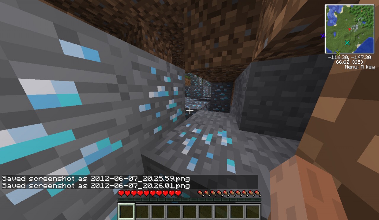 Get free Diamonds! Right in front of you when you spawn Minecraft Map