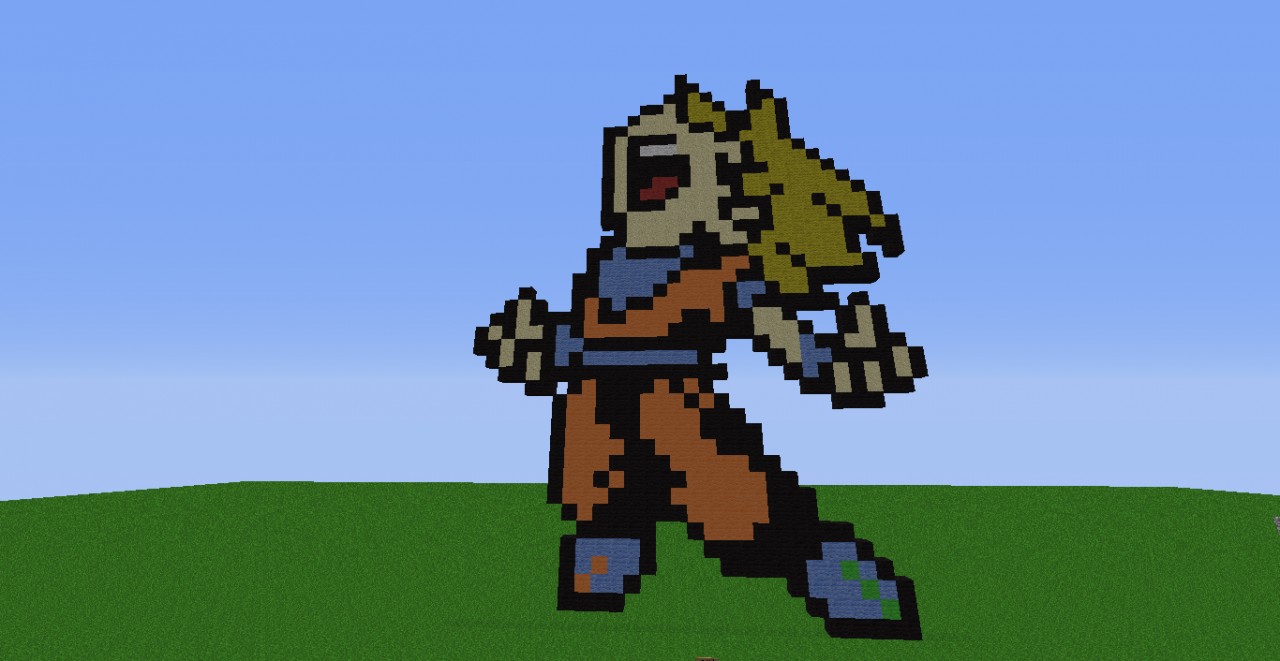 A screaming man Minecraft Map