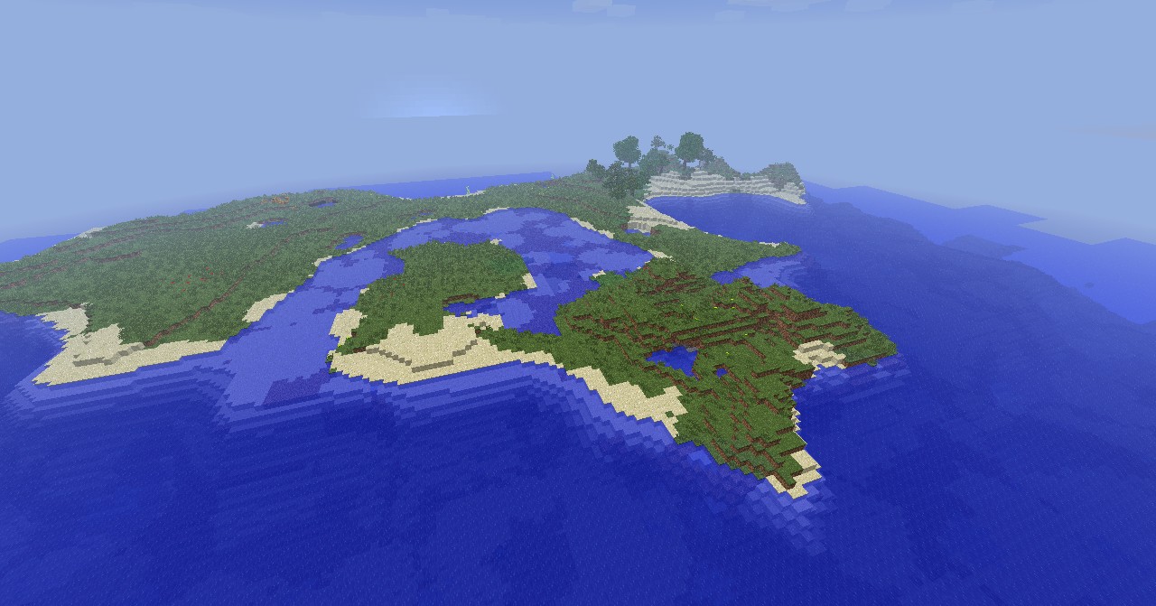Big Survival Island Minecraft Map