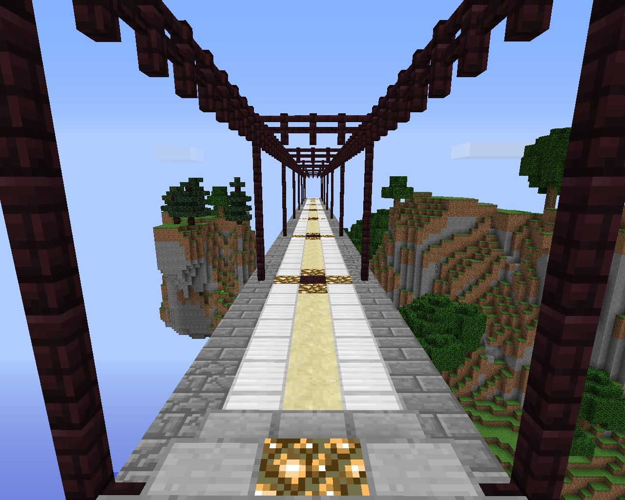 Glacier Valley Bridge Minecraft Map