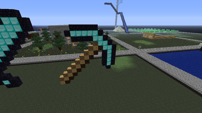 Pixel art Minecraft Map