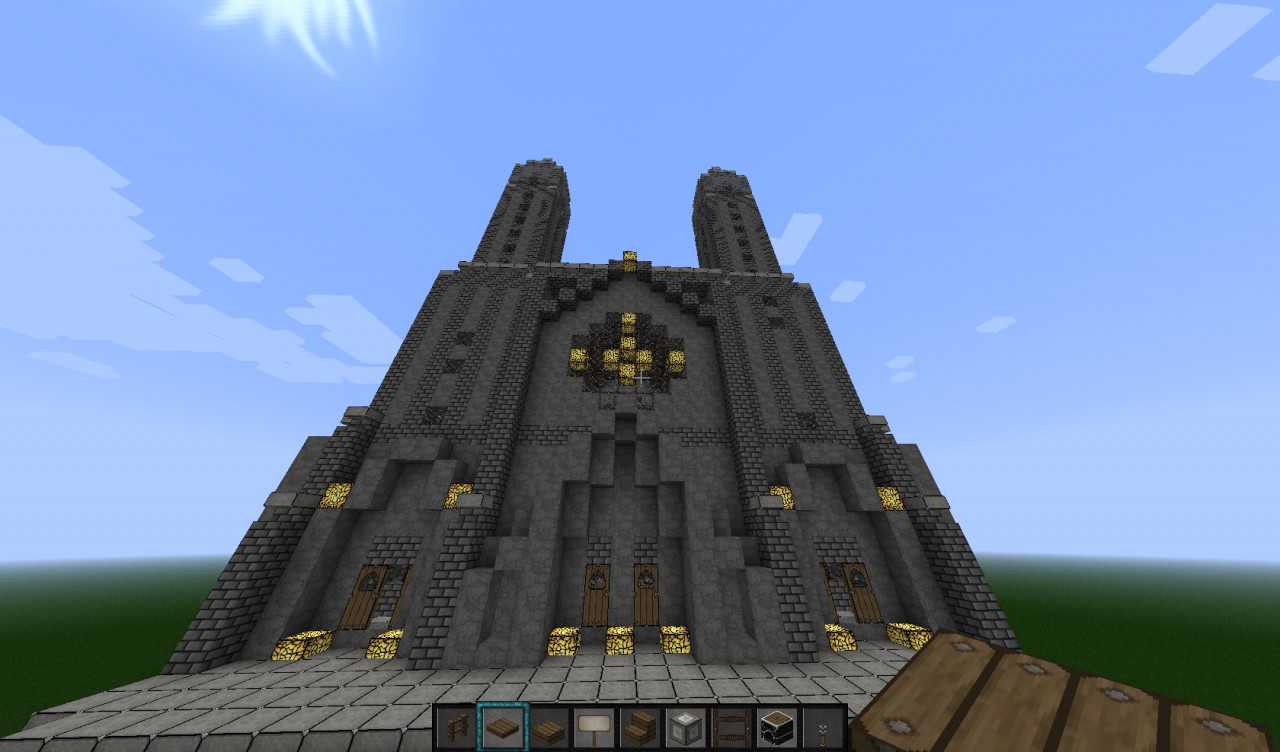 Close-up of my cathedral Minecraft Map