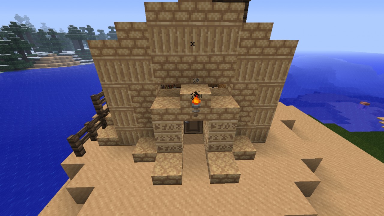 Small and simple desert hut Minecraft Map