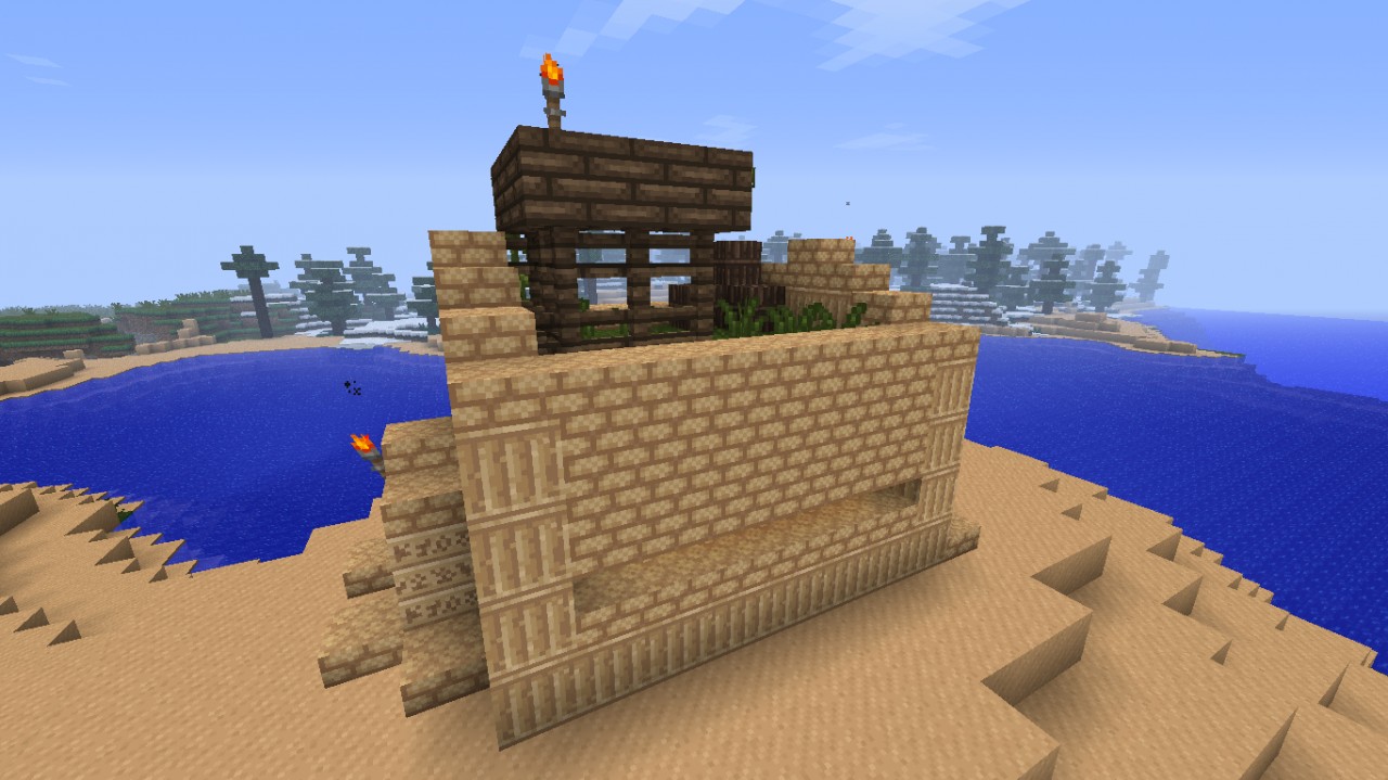 Small and simple desert hut Minecraft Map