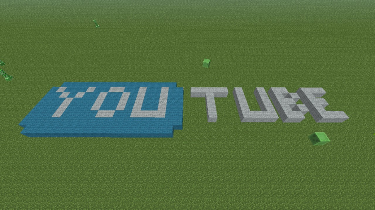 youtube signs!! Minecraft Map
