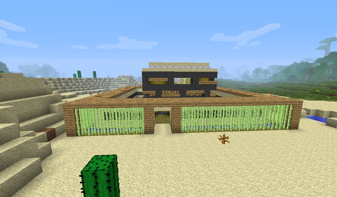 Desert modern house 10x10 Minecraft Map