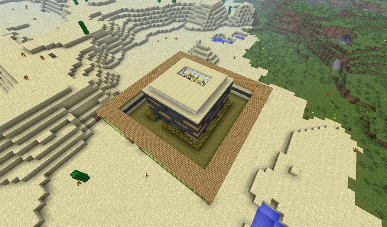 Desert modern house 10x10 Minecraft Map