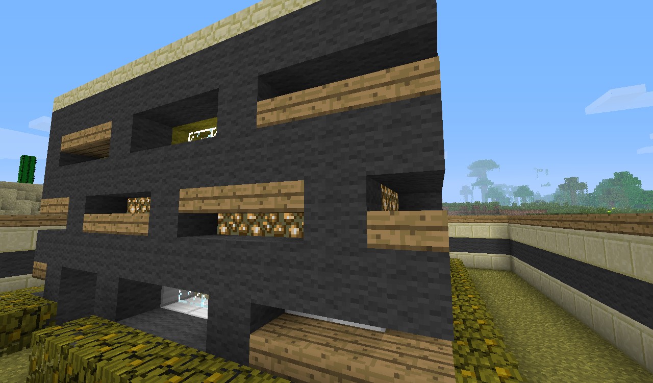 Desert modern house 10x10 Minecraft Map