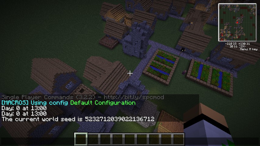 lots of npc villages on 1 super flat seed 1.2.5 Minecraft Map
