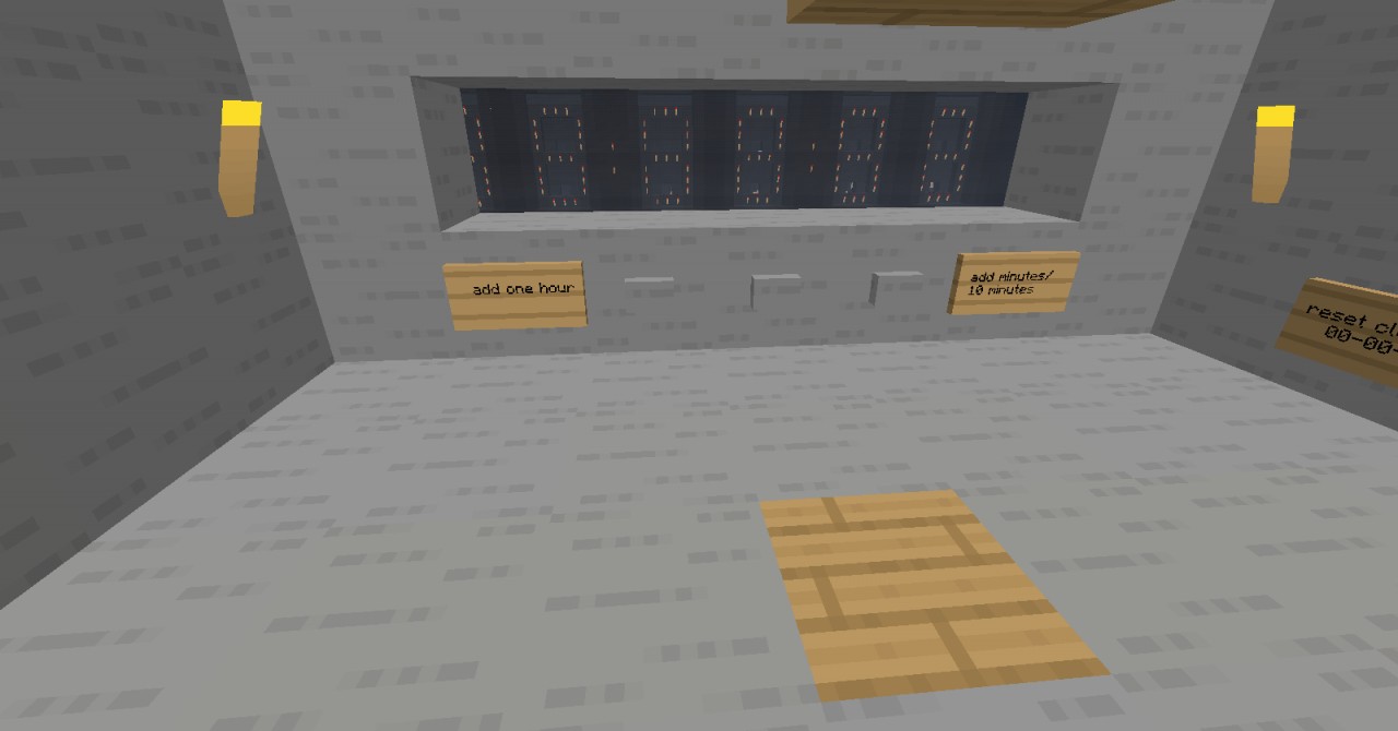 Dale's Digital Clock Demonstration. [PowerTech] Minecraft Map