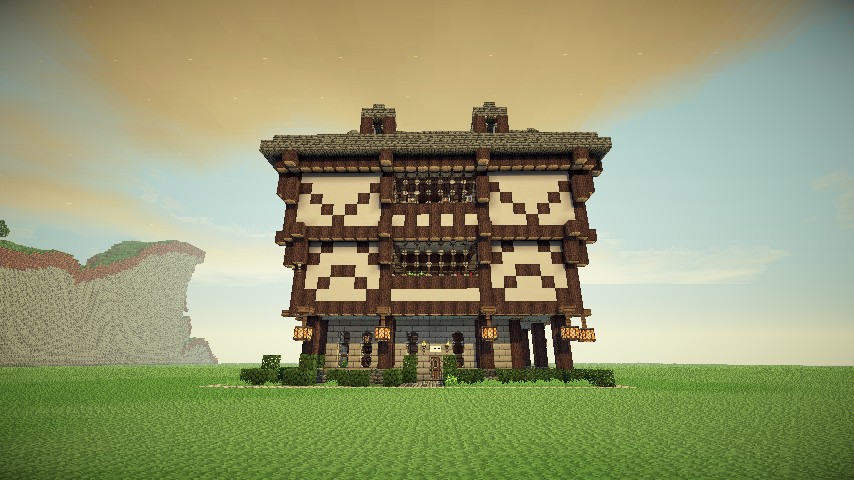 Large Medieval House Design Minecraft Map
