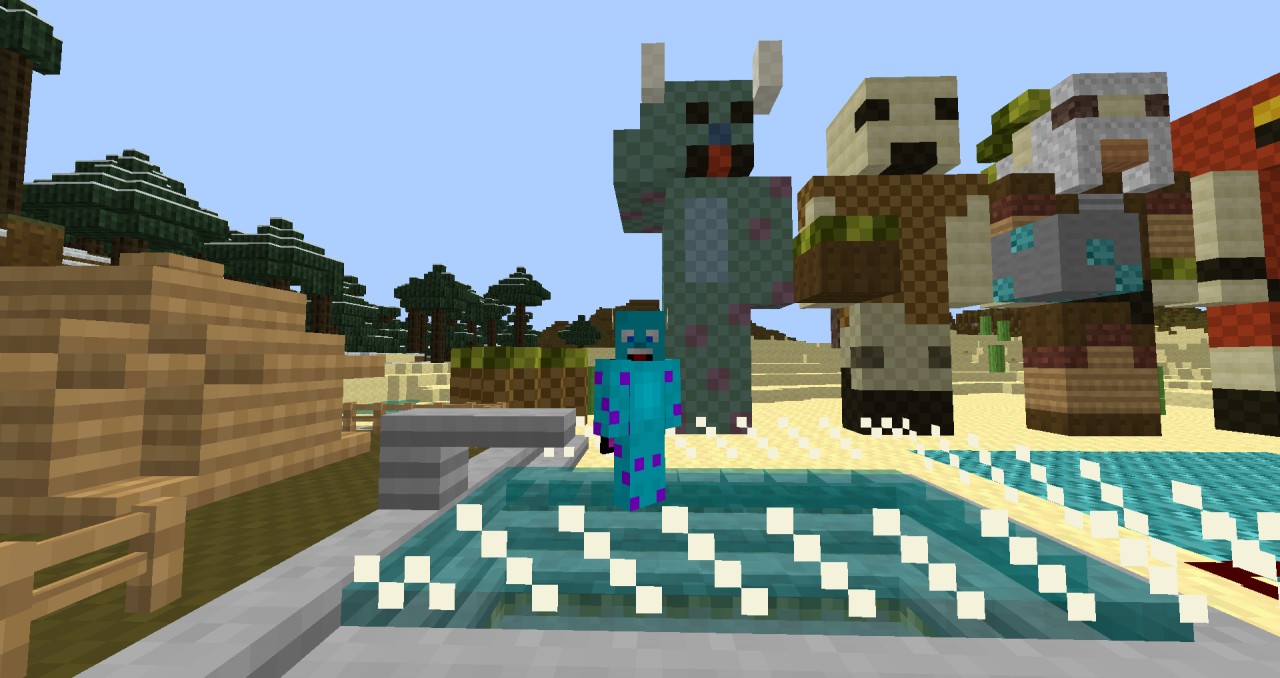 4x4 Mojang Statues Minecraft Map
