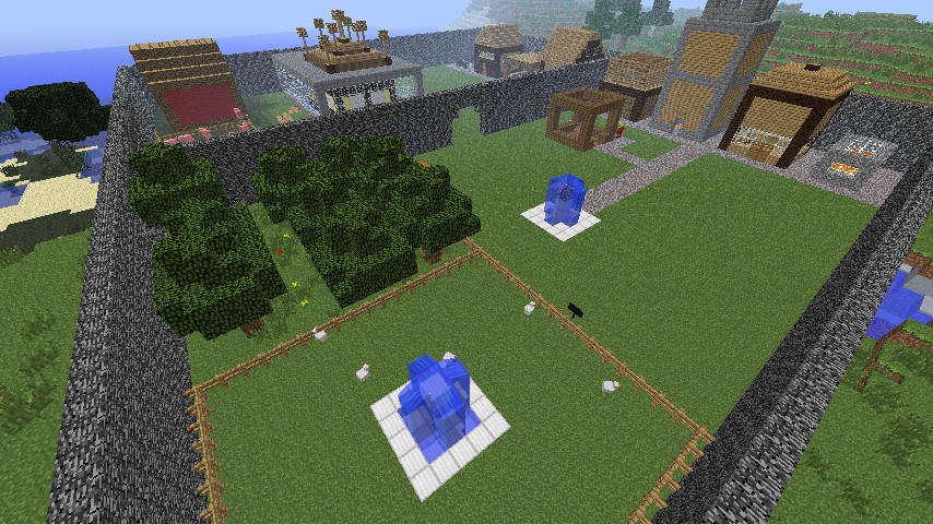 Epic player Made Village. Minecraft Map