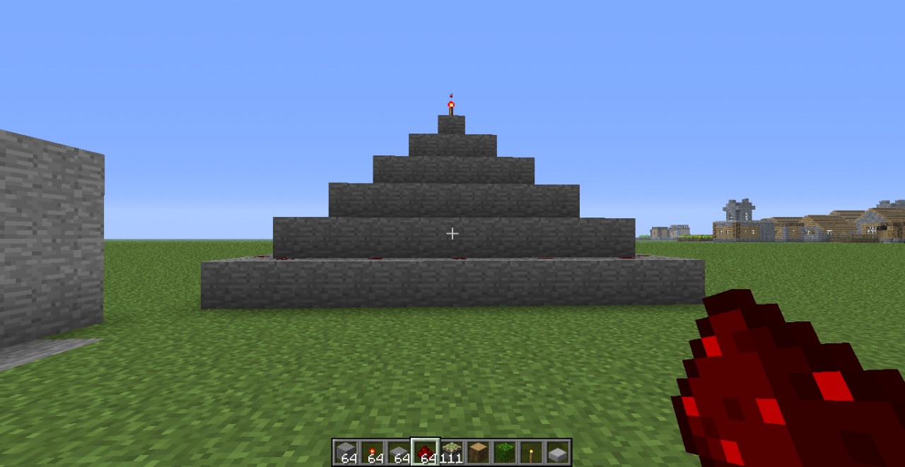 stone pyramid with red stone Minecraft Map