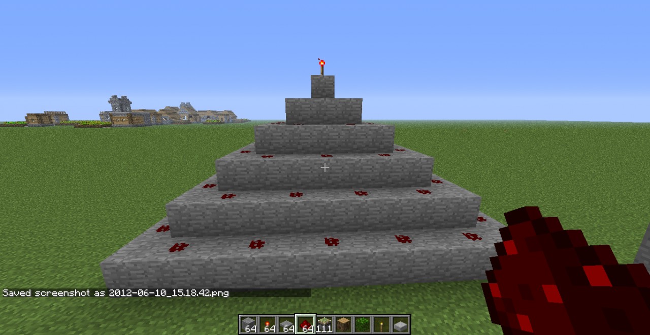 stone pyramid with red stone Minecraft Map